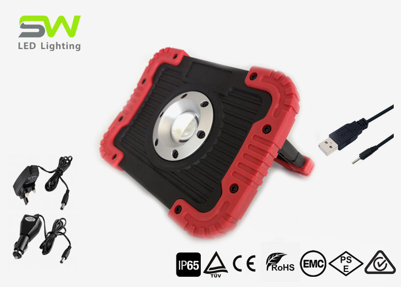 Pengrajin Isi Ulang Lampu Kerja LED Dengan Power Bank 10W COB LED 1000 ...